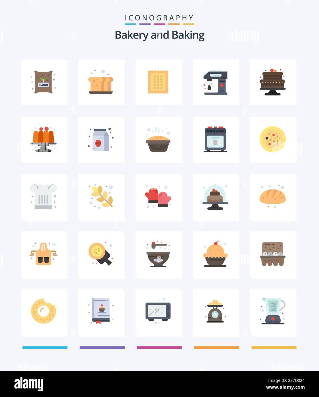 Flat oven baked italian bread Stock Vector Images - Alamy