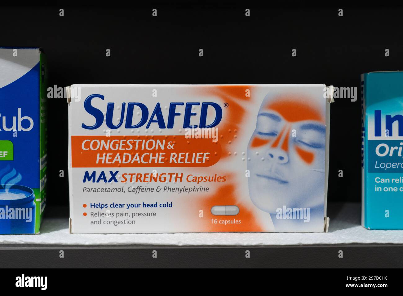 Stock photo of Pseudoephedrine, sold under the brand name Sudafed among ...