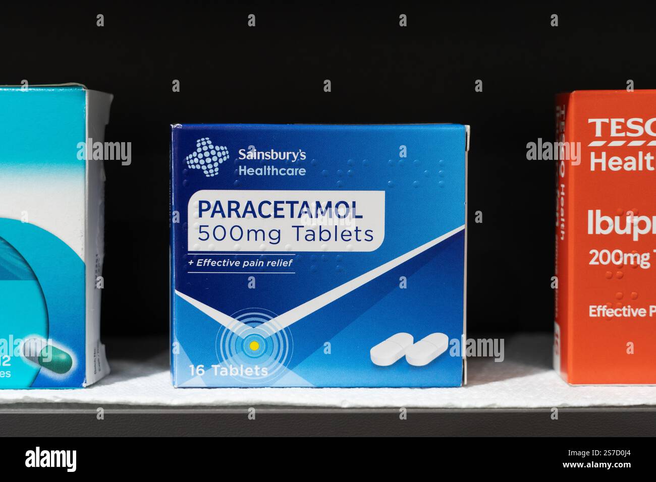 Stock photo of UK supermarket Sainsbury's Healthcare branded ...