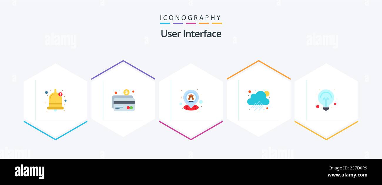 User Interface 25 Flat icon pack including light. bulb. home. weather ...