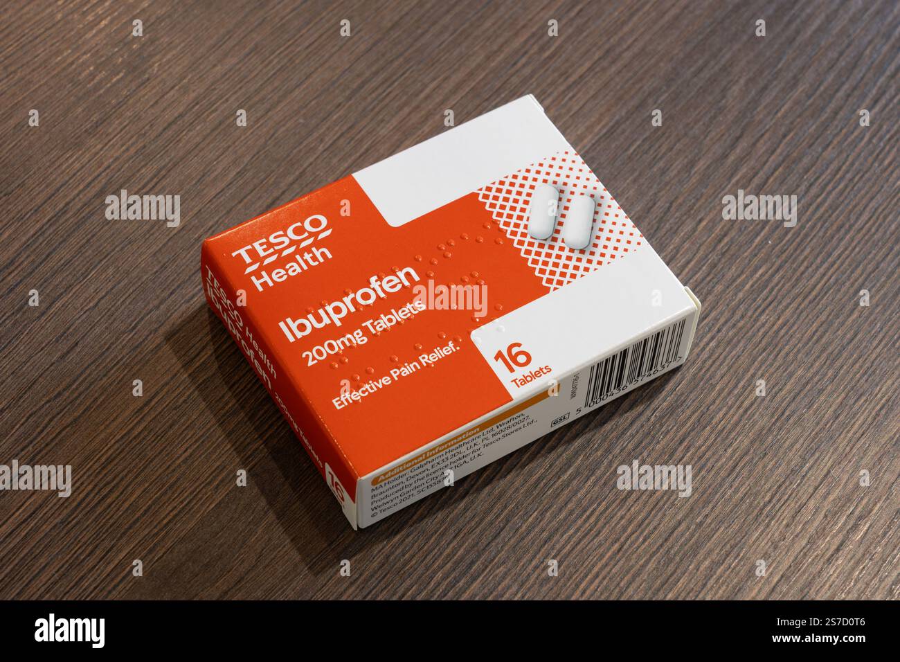 Stock photo of Tesco Health branded Ibuprofen. It is a nonsteroidal ...