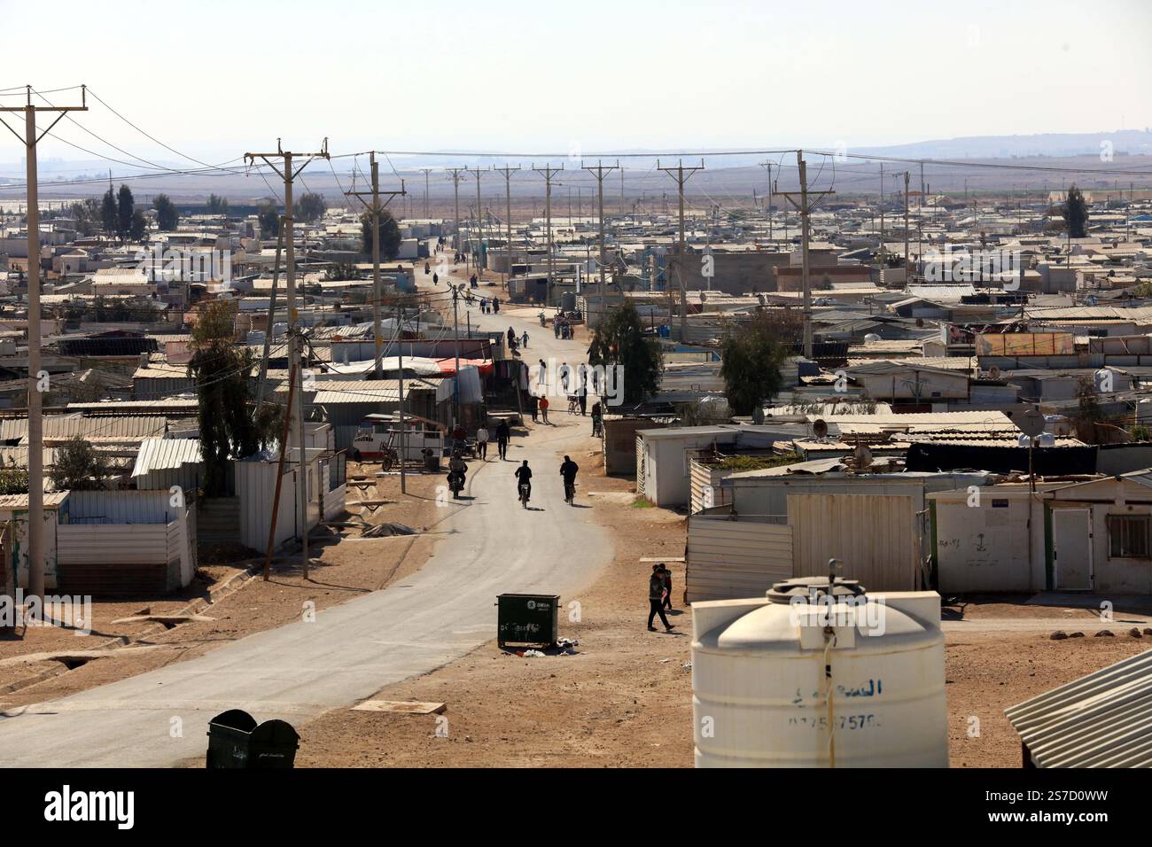 Zaatari. 18th Jan, 2025. Syrian refugees are seen at Zaatari refugee ...