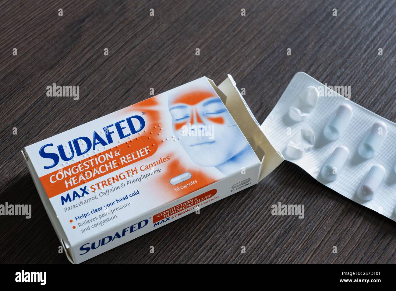 Stock photo of Pseudoephedrine, sold under the brand name Sudafed among ...