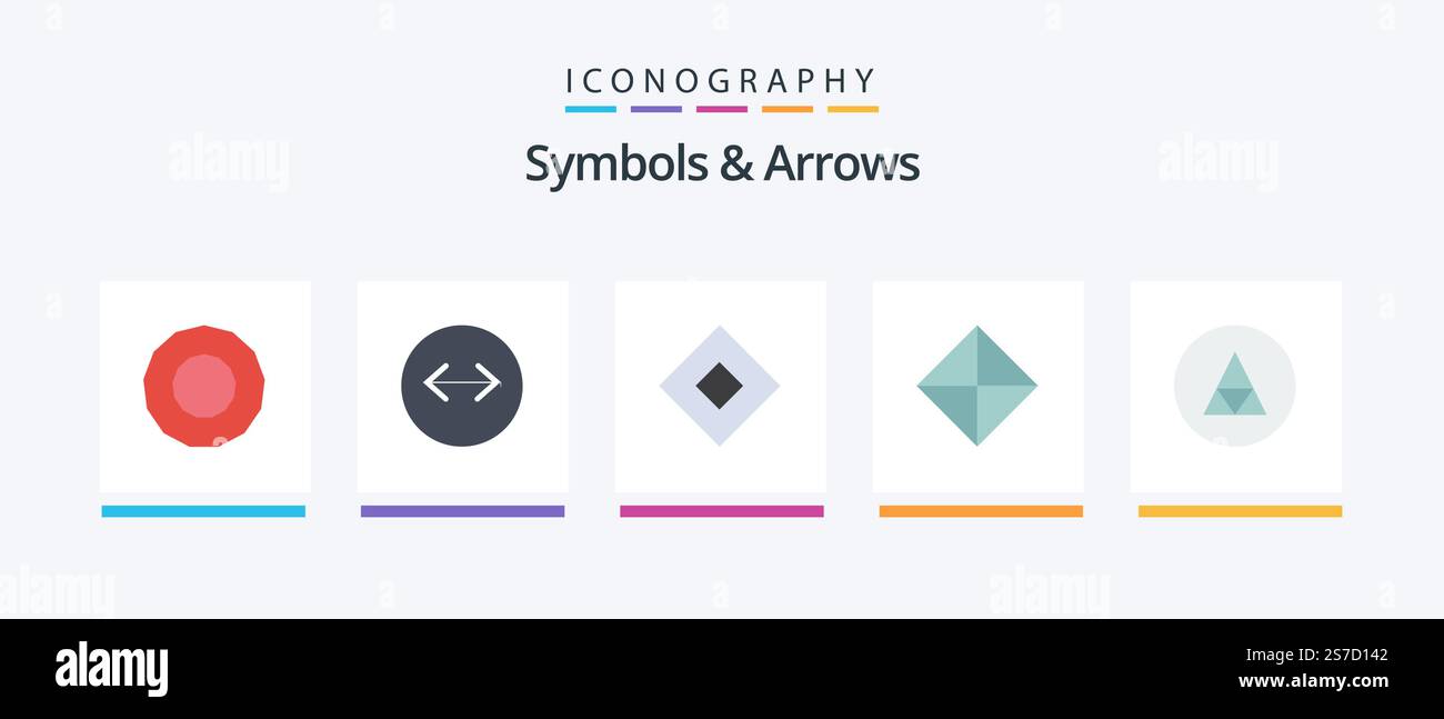 Symbols and Arrows Flat 5 Icon Pack Including symbols. sign. symbols ...