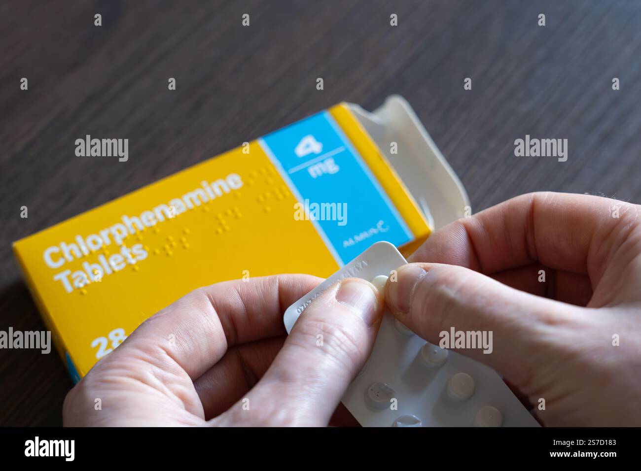 Chlorphenamine tablets hi-res stock photography and images - Alamy