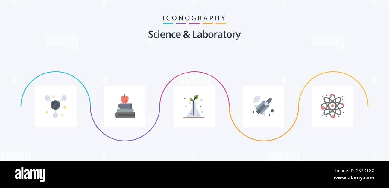 Science Flat 5 Icon Pack Including . science. flask. react. science ...