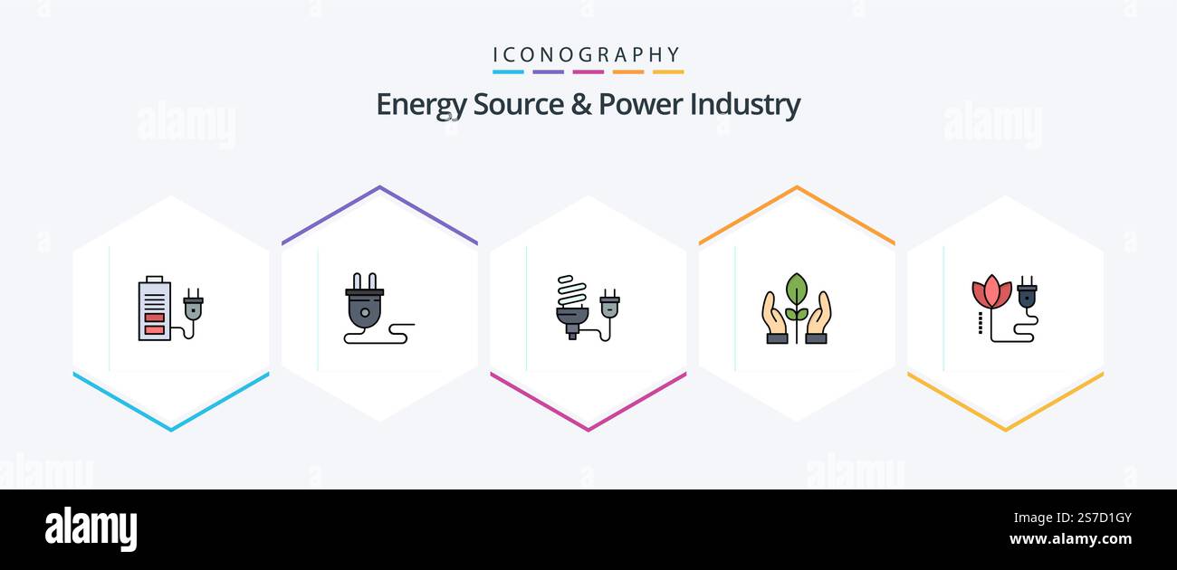 Energy Source And Power Industry 25 FilledLine icon pack including hand ...