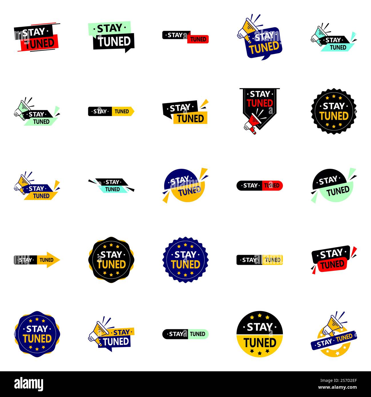 25 Fresh Vector Elements for a modern look in your brand identity Stock ...
