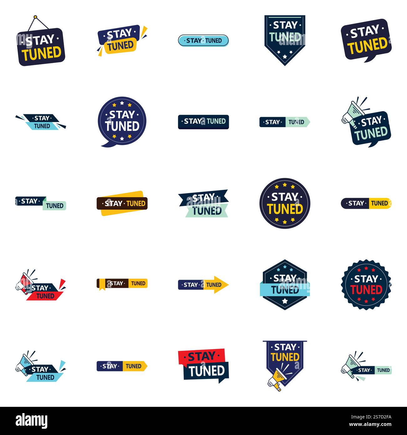 Stay Tuned 25 Innovative vector elements for a bold and exciting brand ...