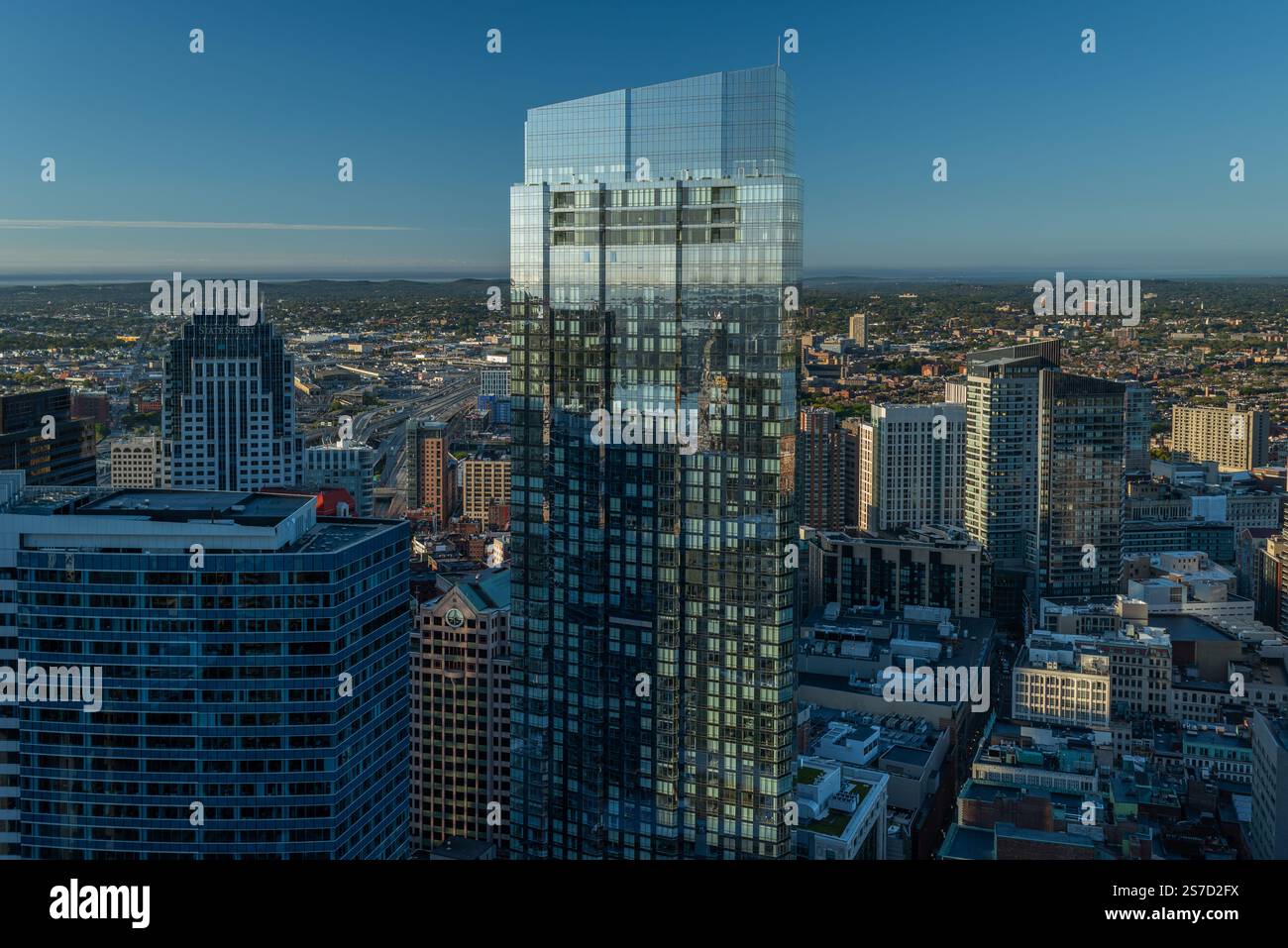 Boston Millenium Tower Landscape Stock Photo - Alamy