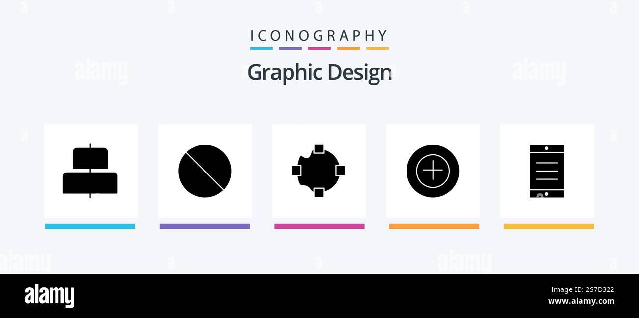 Design Glyph 5 Icon Pack Including . text. points. cell. plus. Creative ...