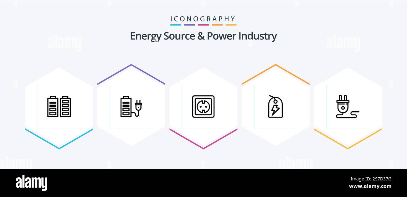 Energy Source And Power Industry 25 Line icon pack including electrical ...