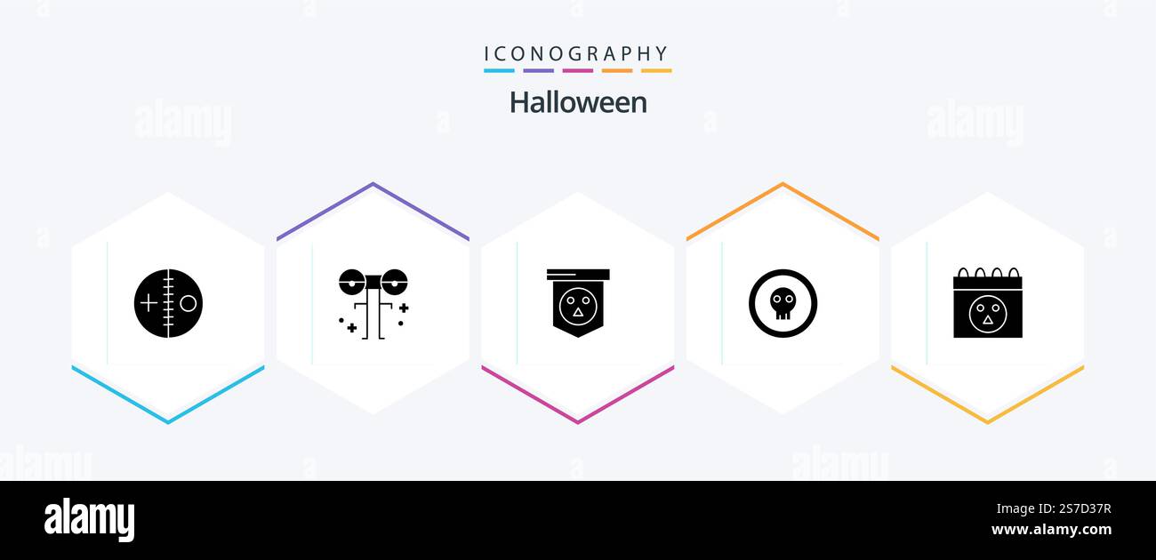 Halloween 25 Glyph icon pack including horror. dangerous. monster. coin ...