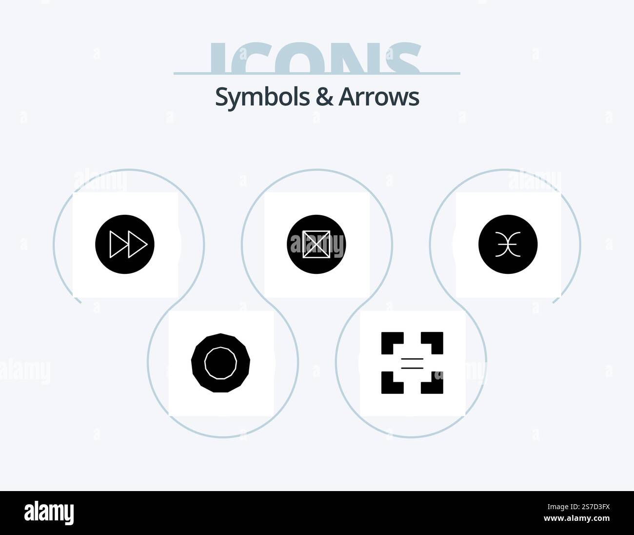 Symbols and Arrows Glyph Icon Pack 5 Icon Design. . symbolism. arrows ...