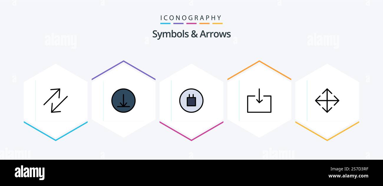 Symbols and Arrows 25 FilledLine icon pack including . arrow. . move ...