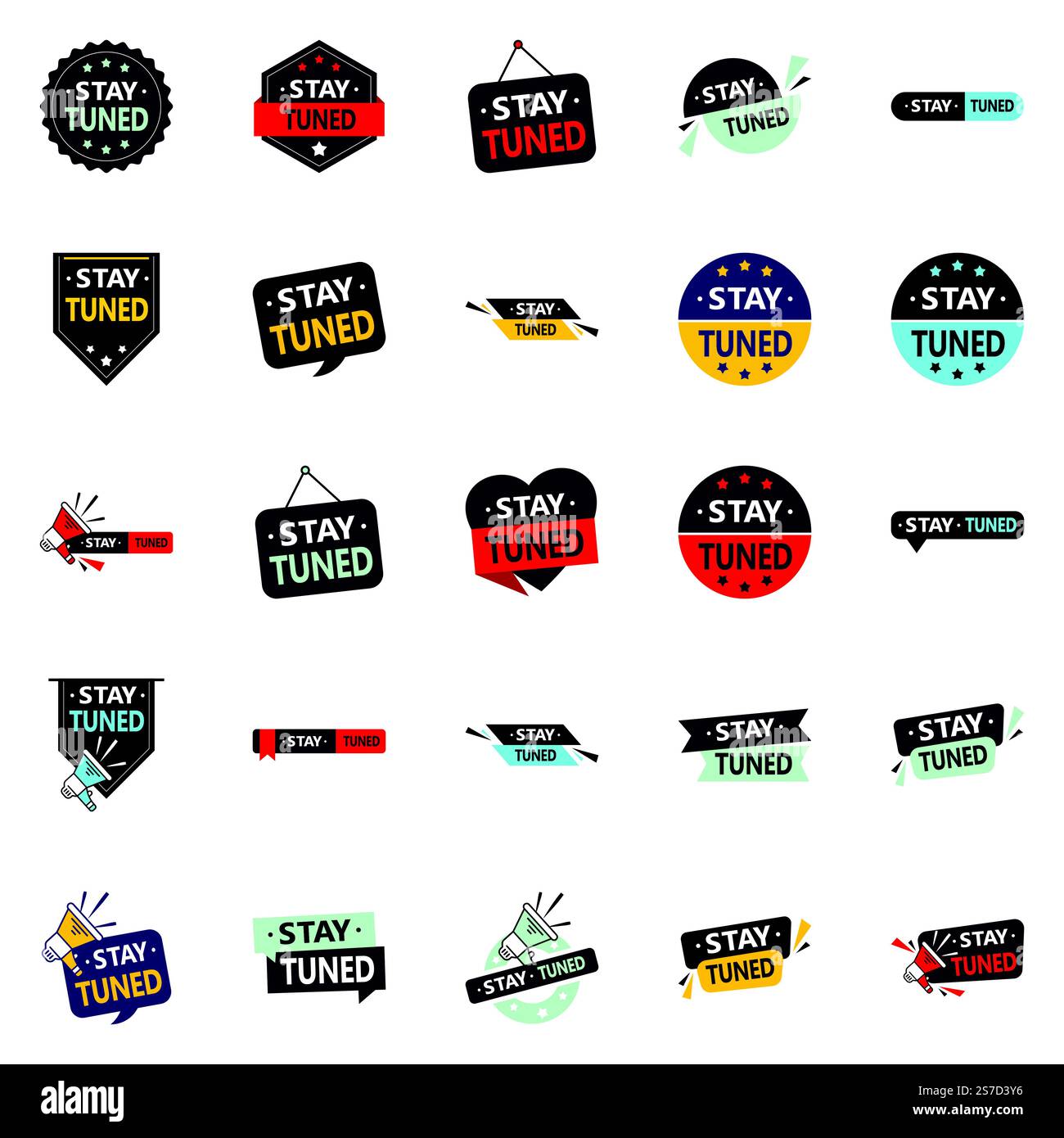 Stay Tuned 25 Versatile Vector Images for a new brand direction Stock ...