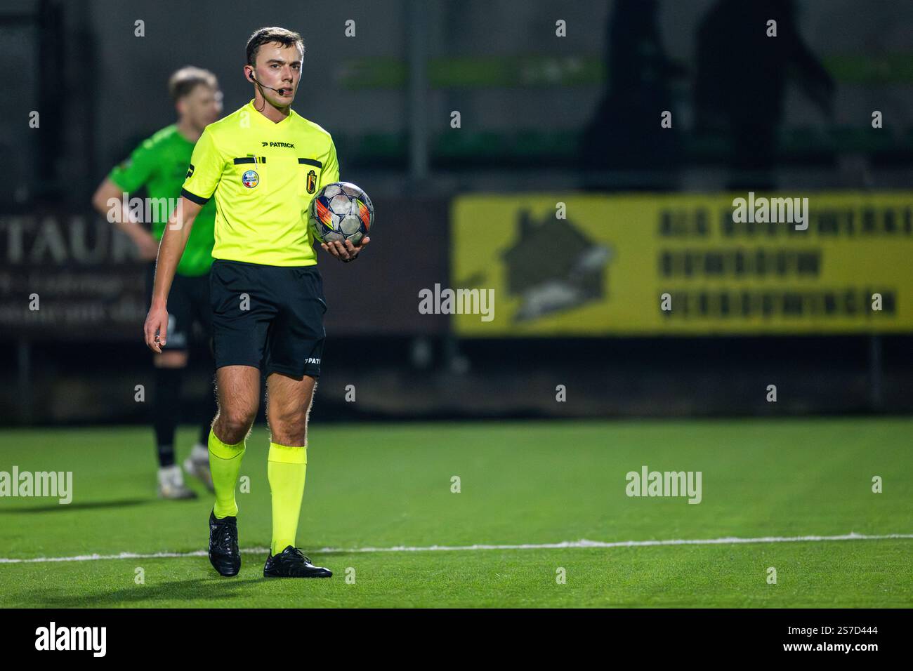 Ninove, Belgium. 18th Jan, 2025. referee Wouter Debusscher pictured ...
