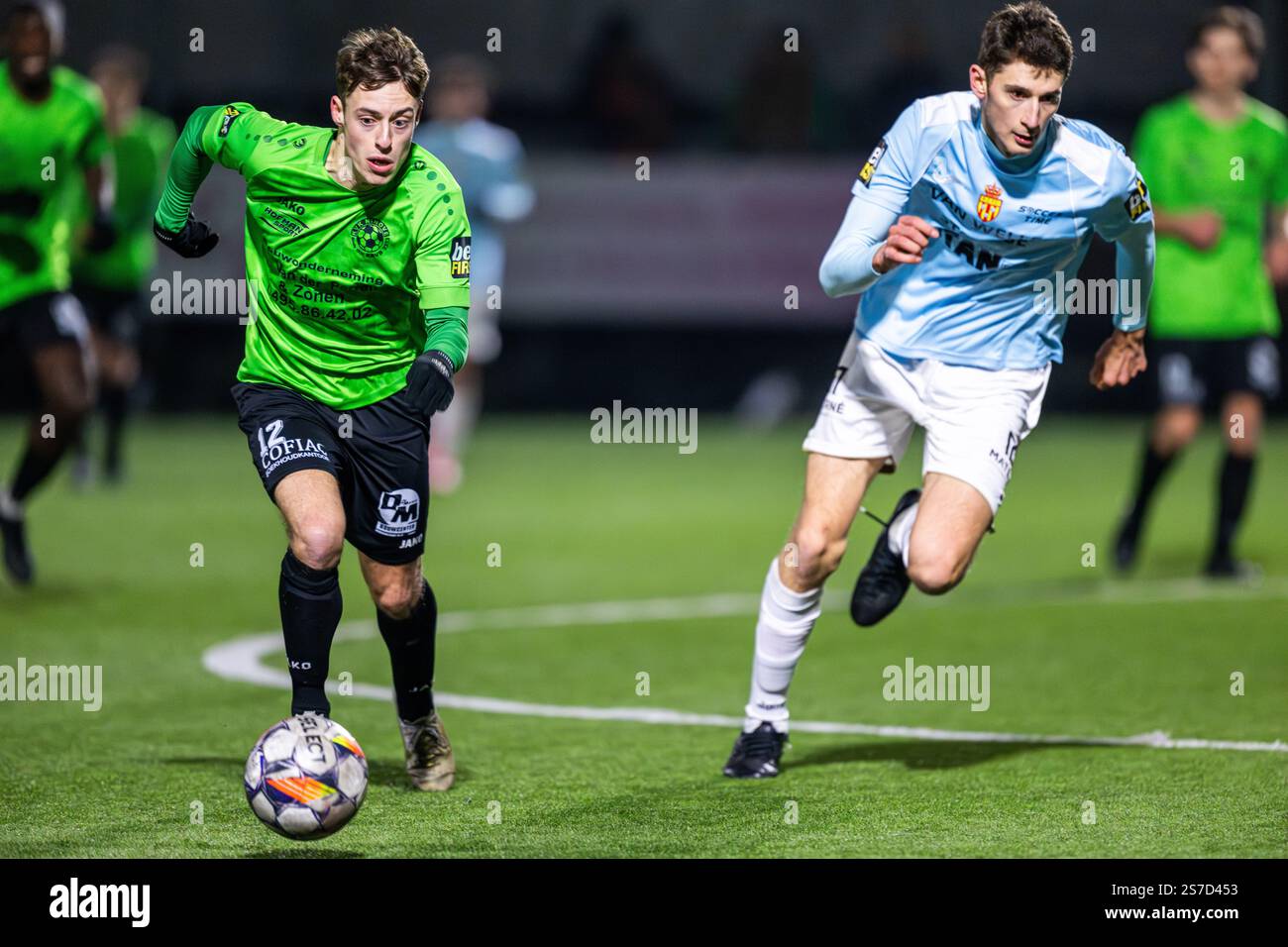 Ninove, Belgium. 18th Jan, 2025. De Vriendt Jari (12) of VK ...
