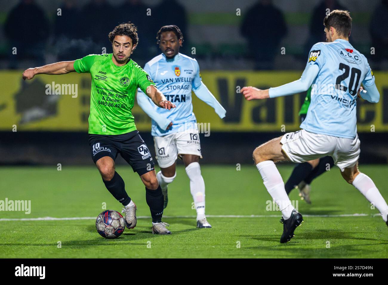 Ninove, Belgium. 18th Jan, 2025. Marien Yoshi (10) of VK Ninove ...