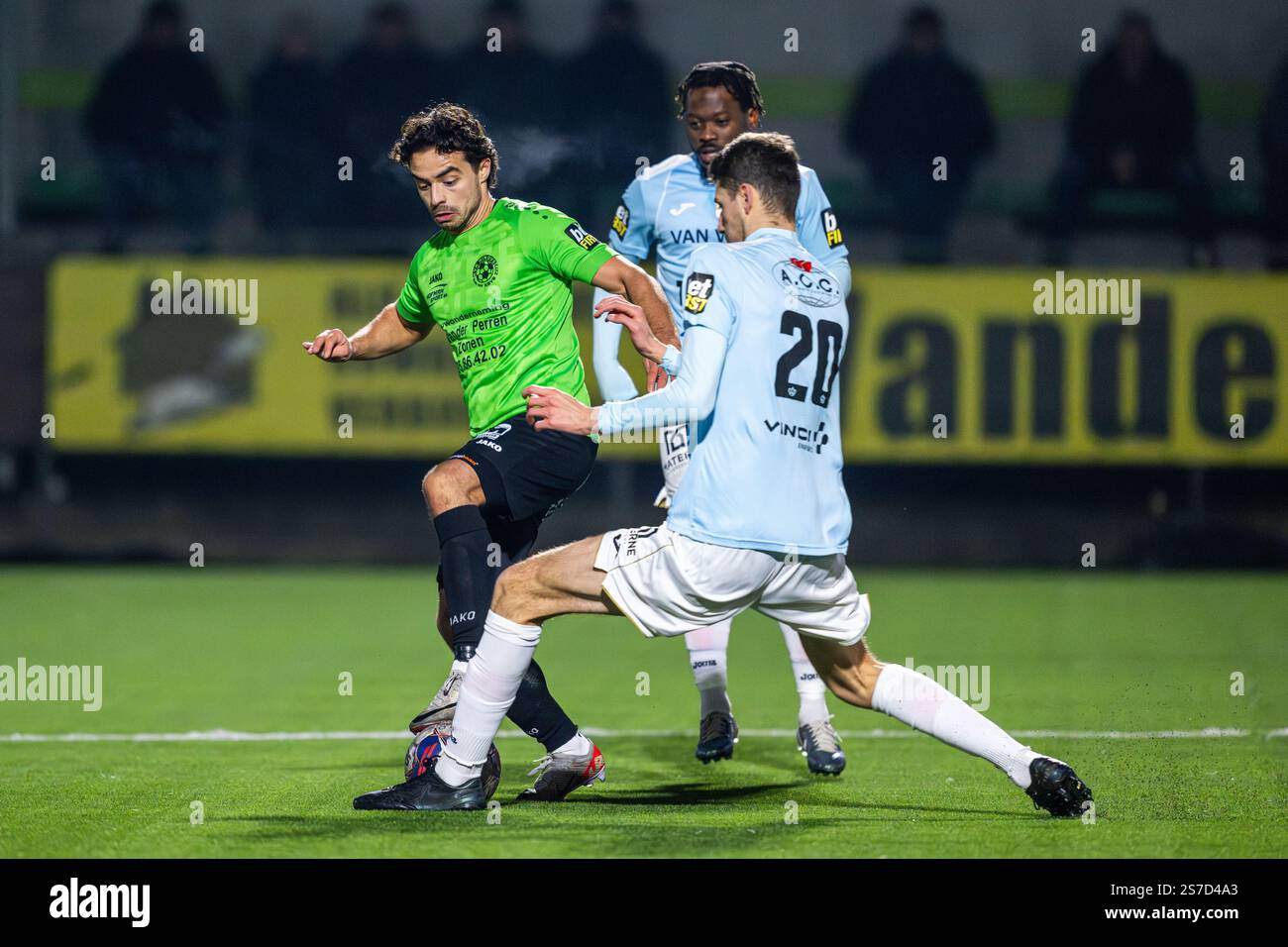 Ninove, Belgium. 18th Jan, 2025. Marien Yoshi (10) of VK Ninove ...