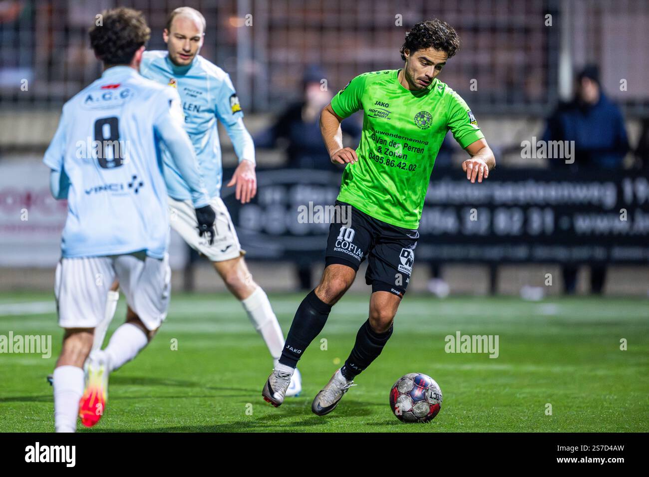 Ninove, Belgium. 18th Jan, 2025. Marien Yoshi (10) of VK Ninove ...