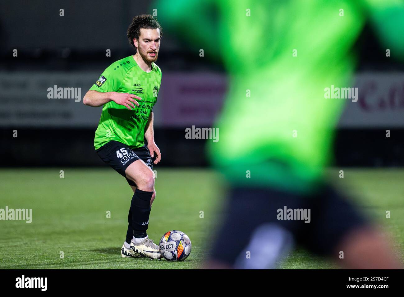 Ninove, Belgium. 18th Jan, 2025. Matarrese Lorenzo (45) of VK Ninove ...