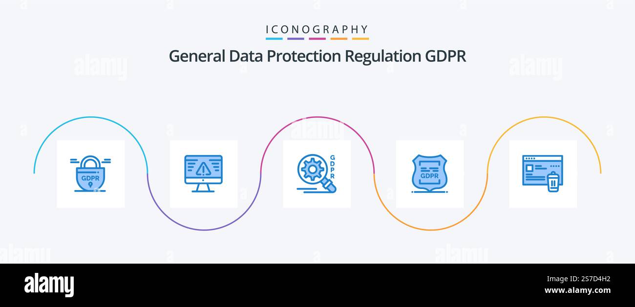 Gdpr Blue 5 Icon Pack Including folder. private. gdpr. privacy. gdpr ...