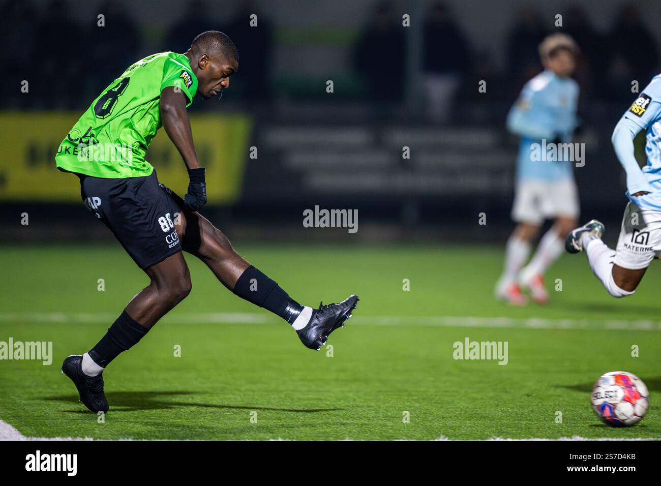 Ninove, Belgium. 18th Jan, 2025. Lufira Luebo Alain-Jerry (88) of VK ...
