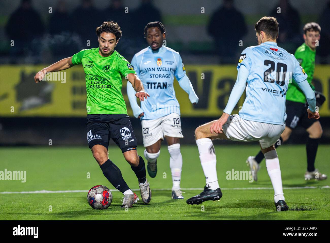 Ninove, Belgium. 18th Jan, 2025. Marien Yoshi (10) of VK Ninove ...