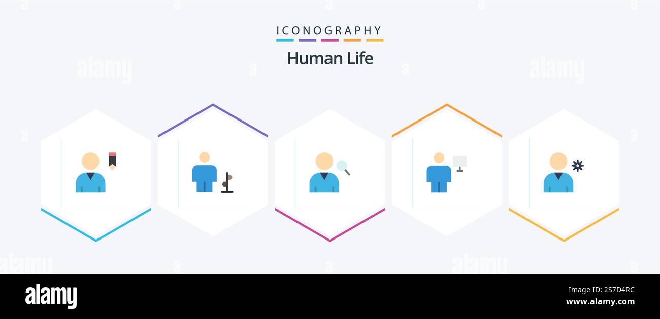 Human 25 Flat icon pack including profile. screen. employee. human ...