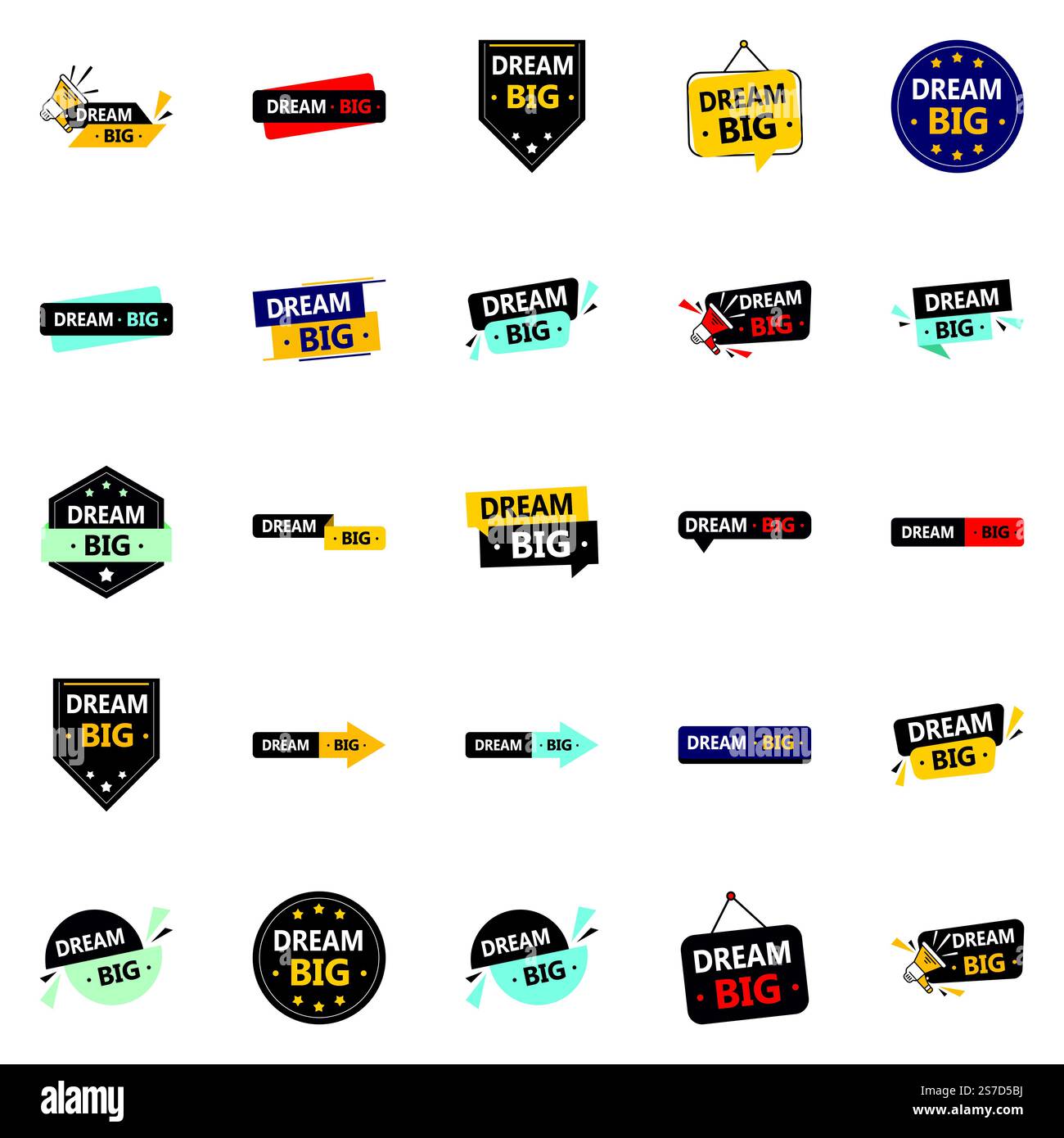 25 High quality Vector Designs for Setting and Achieving Big Goals ...