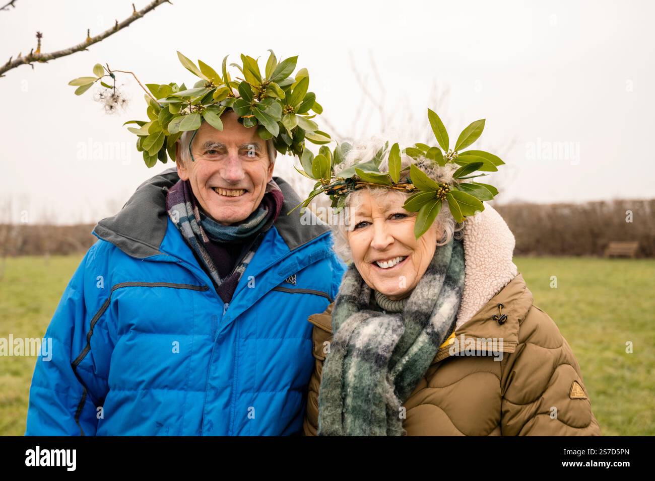 Willingham, Cambridgeshire, UK. 19th January 2025. Villagers gather in ...