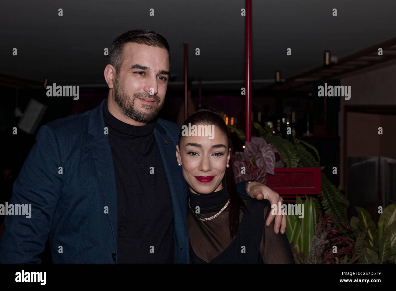 Paris, France. 18th Jan, 2025. Stan and Fiora attend the Lebanese ...