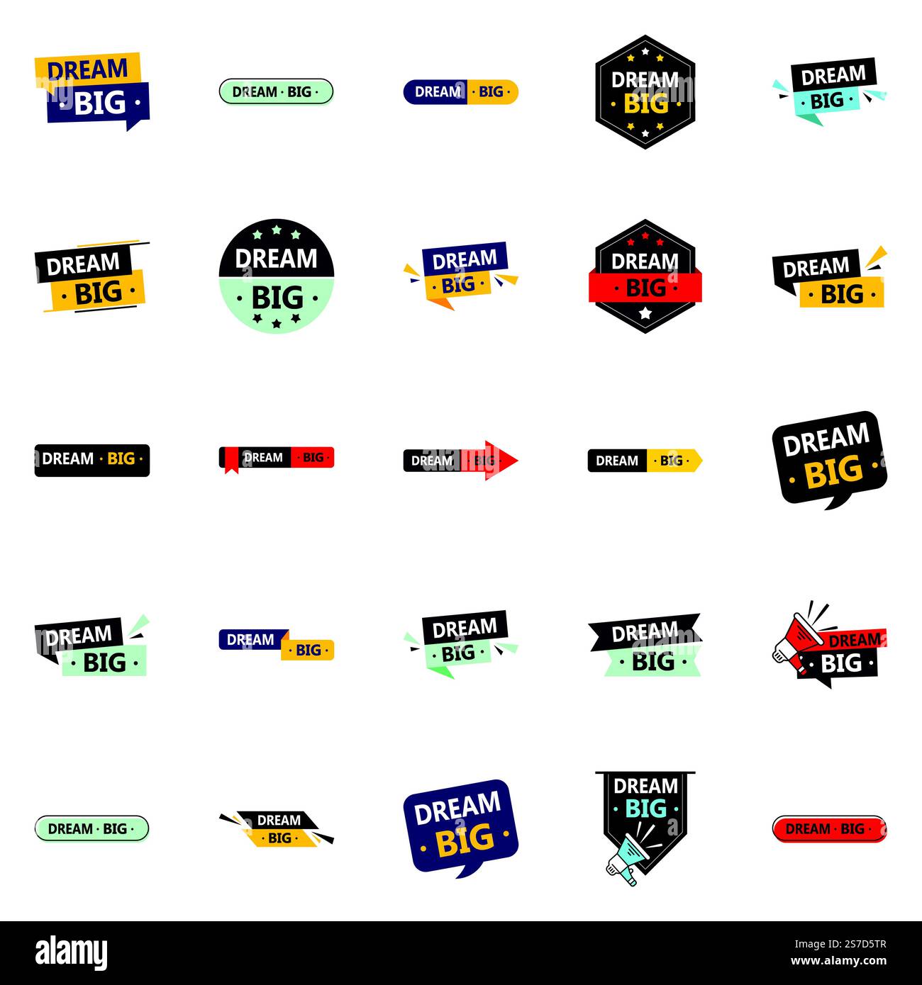 25 Vector Designs to help you visualize your dreams Dream Big Stock ...