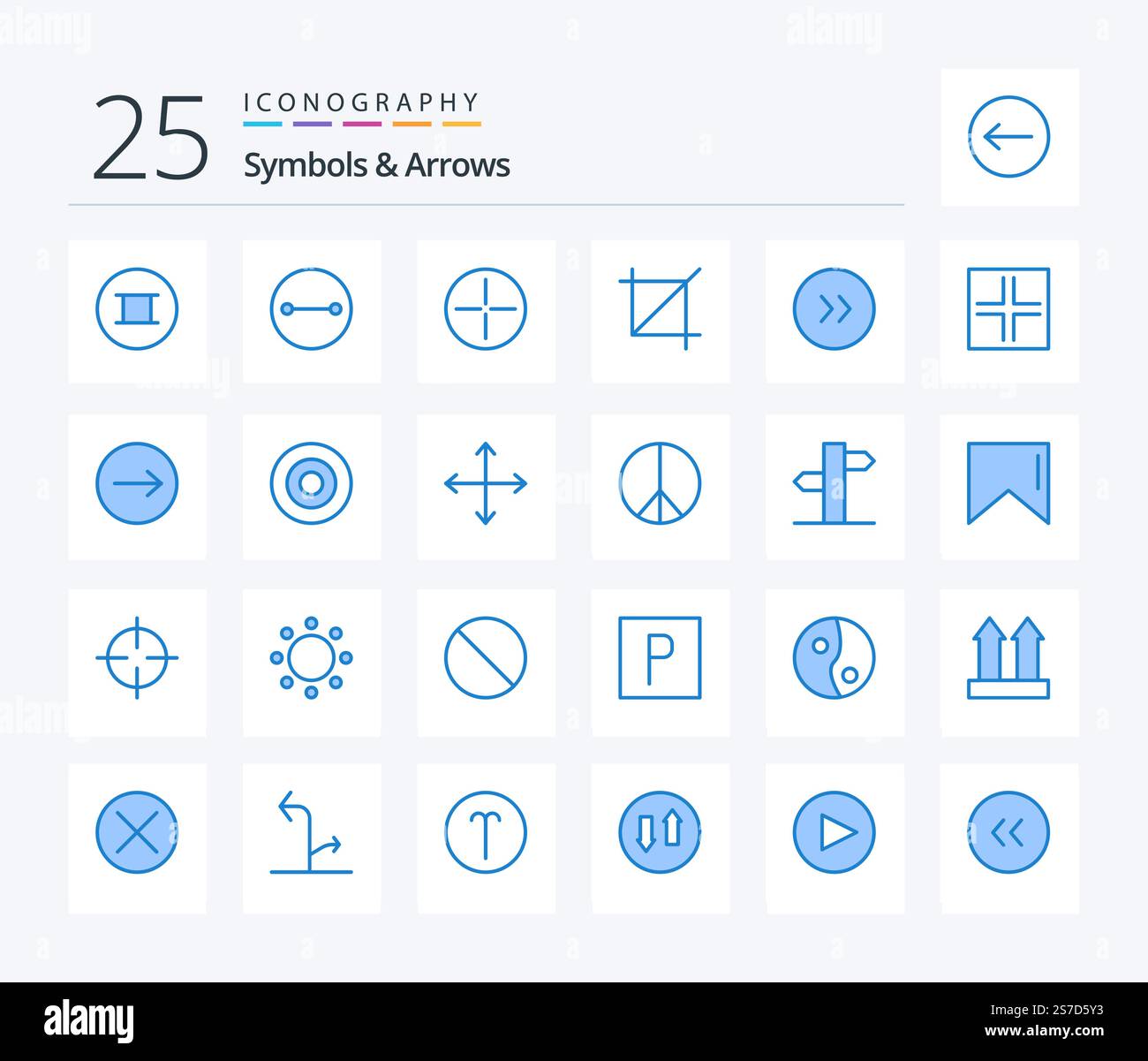 Symbols & Arrows 25 Blue Color icon pack including sign. right. circle ...