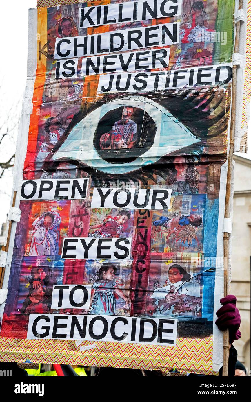 London, Westminster, 18th January 2025 National Demonstration For ...