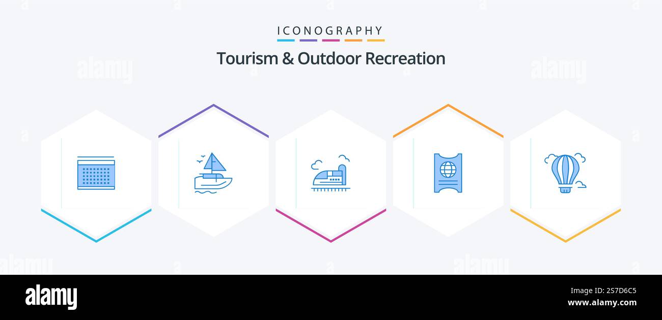 Tourism And Outdoor Recreation 25 Blue icon pack including air. hotel ...
