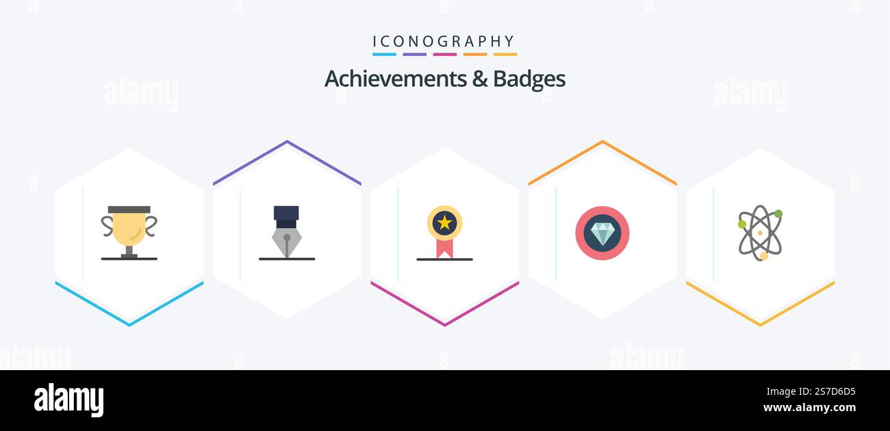 Achievements and Badges 25 Flat icon pack including award. performance ...