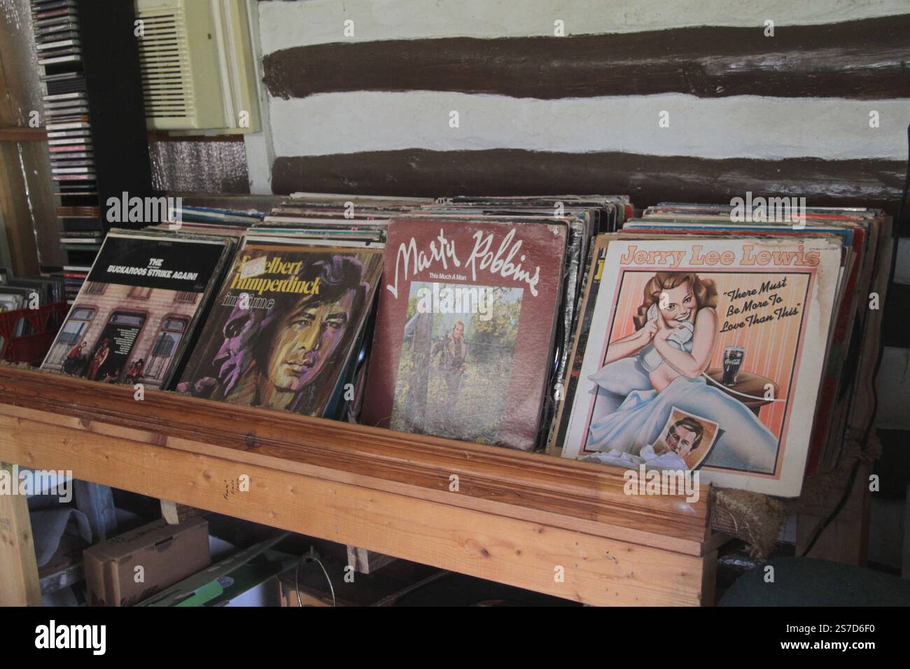 Old records sold in an antiques shop in the U.S.A Stock Photo - Alamy