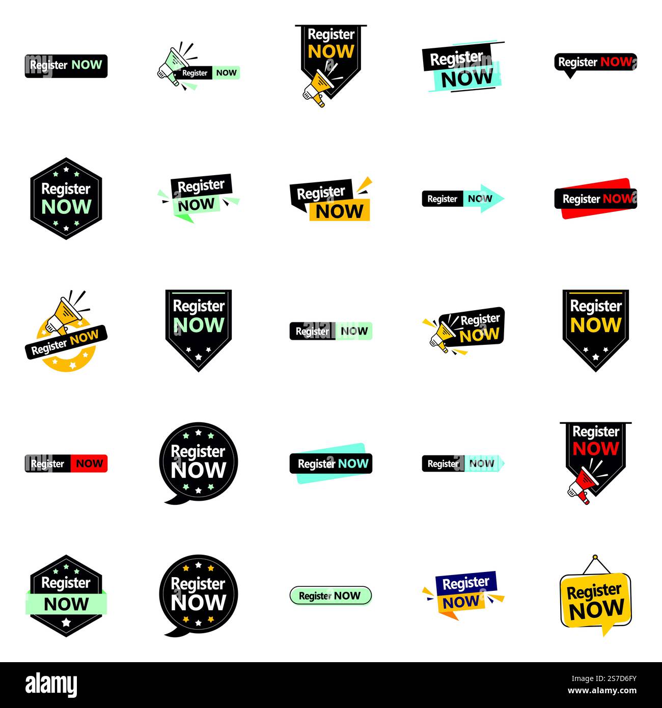 Register Now 25 Unique typographic designs to skyrocket registration ...