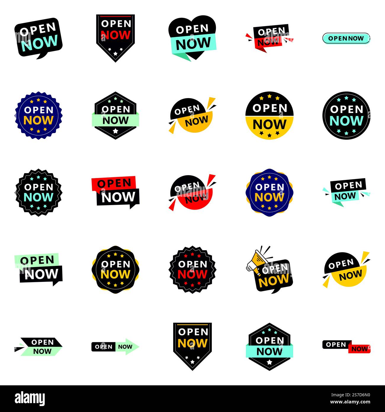 25 Customizable Open Now Signage Templates Stock Vector Image & Art - Alamy