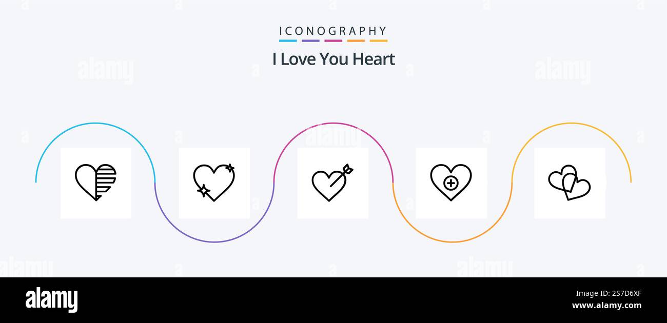 Heart Line 5 Icon Pack Including favorites. heart. favorite. like. love ...