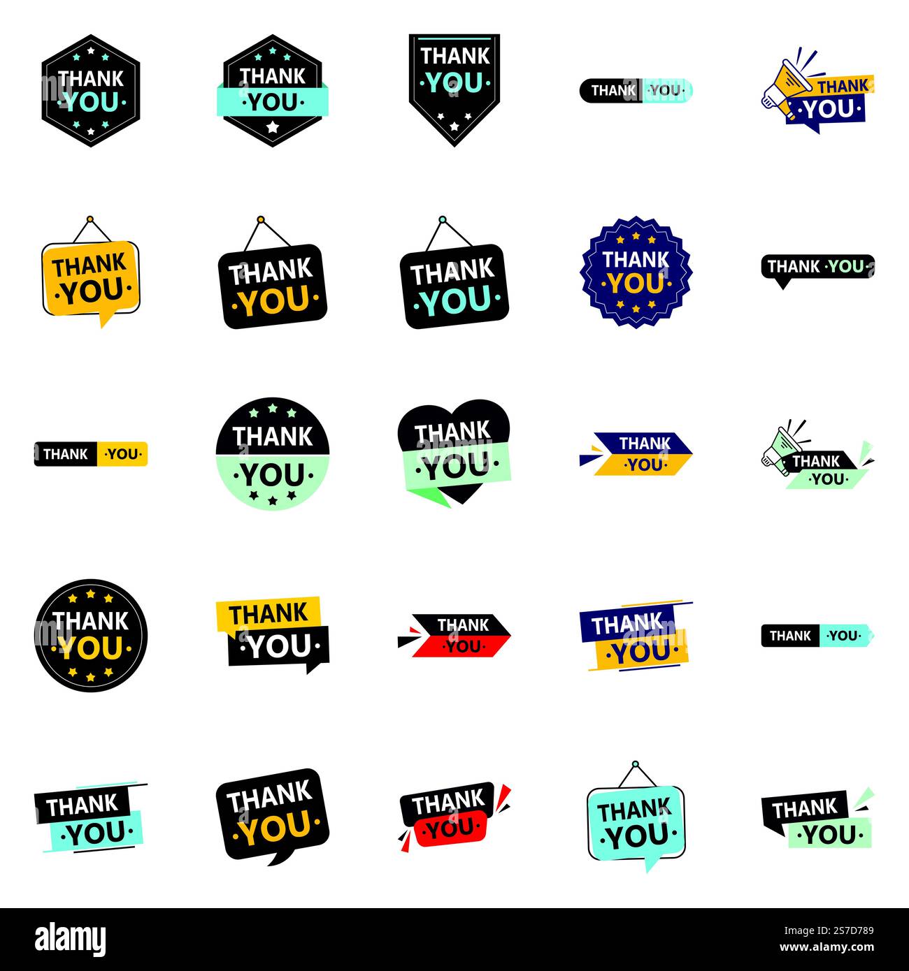 25 Thank You Vector Icons to Show Your Appreciation Stock Vector Image & Art - Alamy