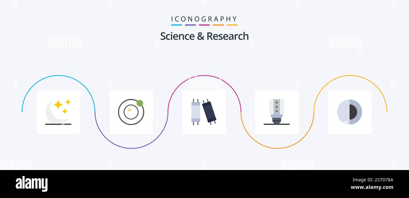 Science Flat 5 Icon Pack Including . sun. light. structure. science ...