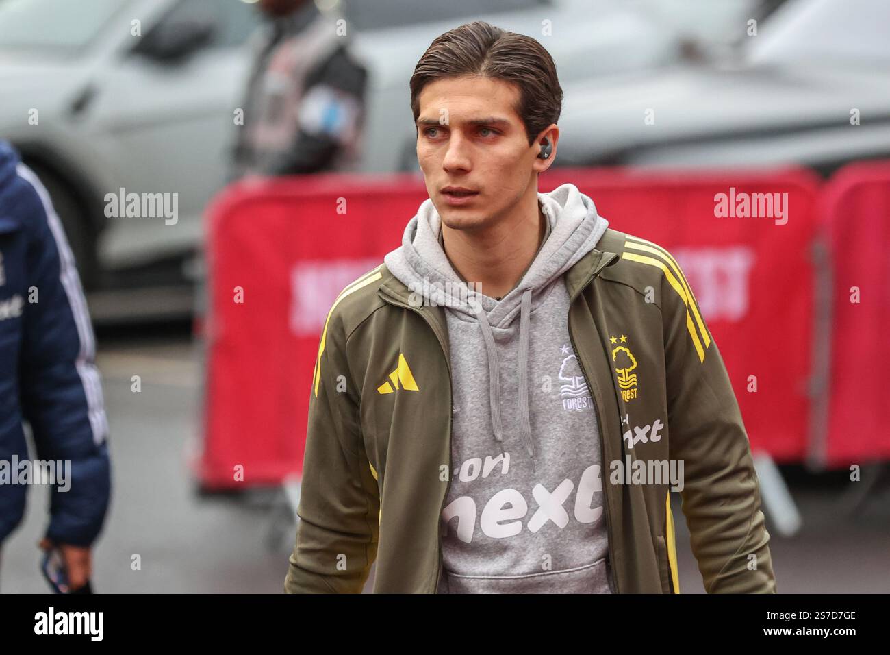 Nottingham, UK. 19th Jan, 2025. Nicolás Domínguez of Nottingham Forest ...