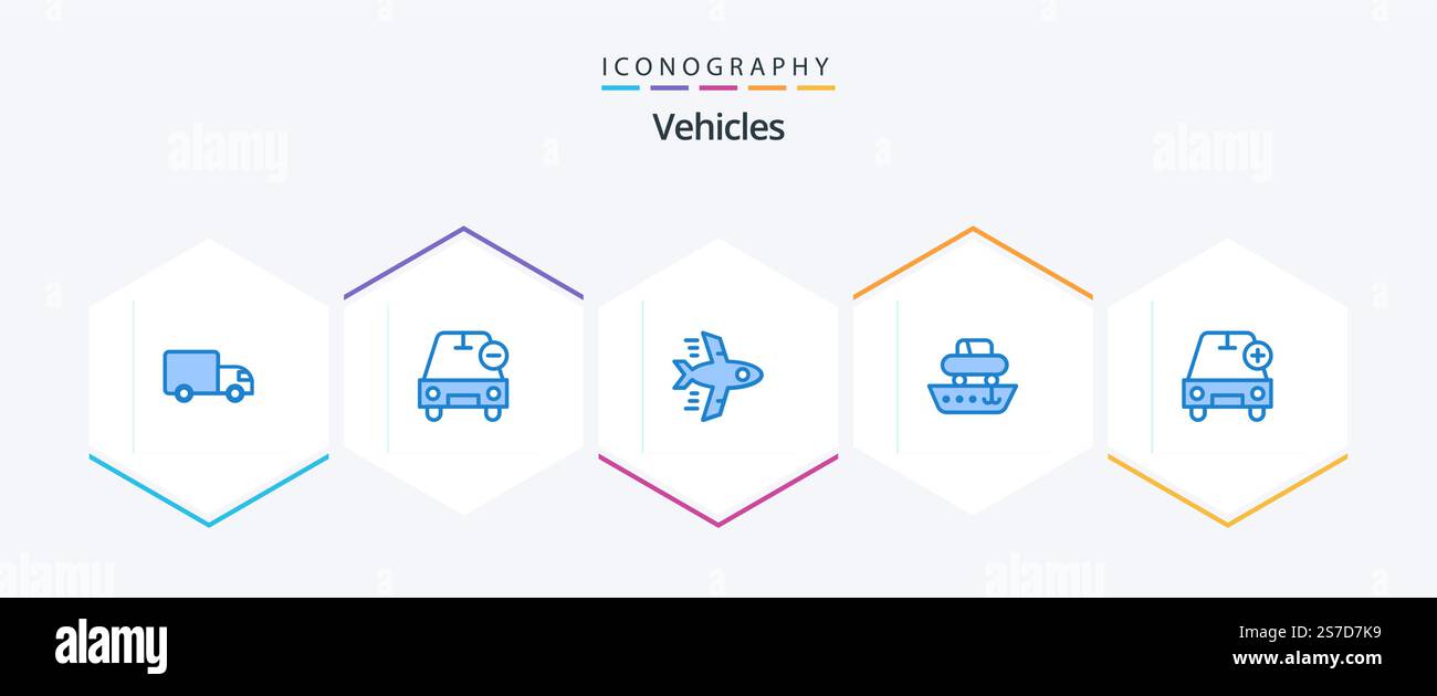 Vehicles 25 Blue icon pack including add. transport. vehicles. ship ...