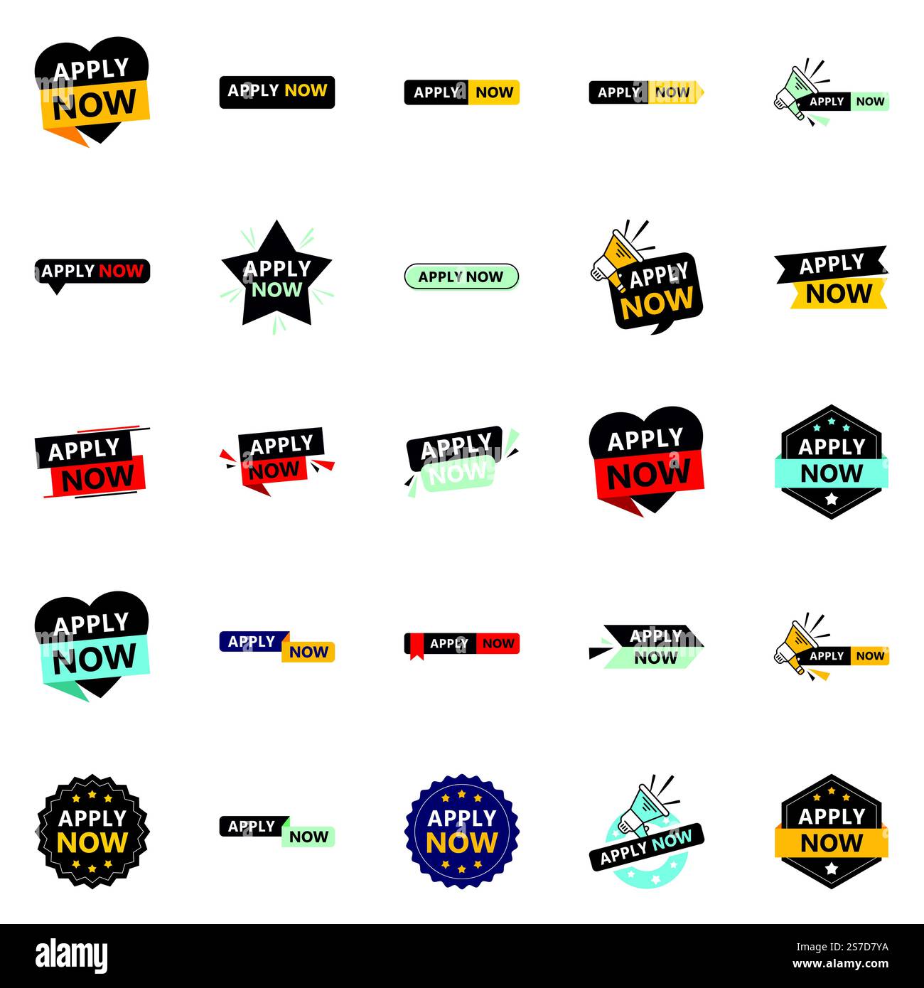25 Creative Apply Now Banners to Help You Stand Out Stock Vector Image ...