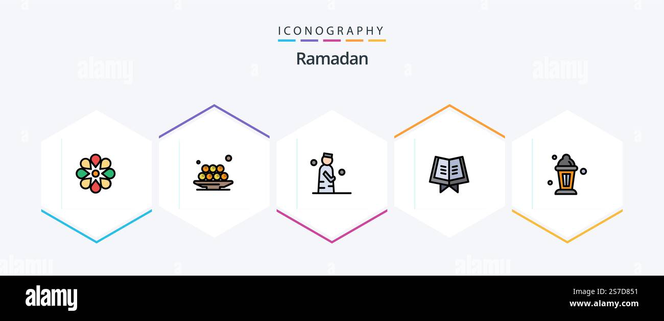 Ramadan 25 FilledLine icon pack including abrahamic. holy. ramadan ...