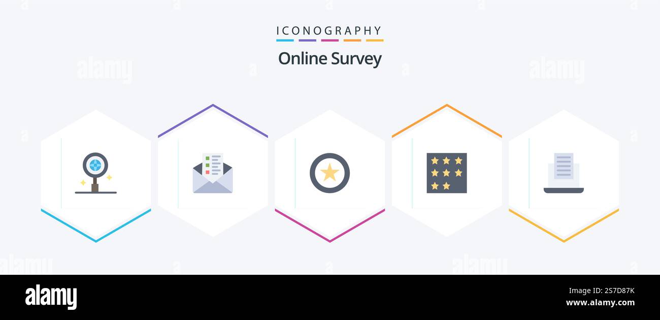 Online Survey 25 Flat icon pack including . mail. business. laptop ...