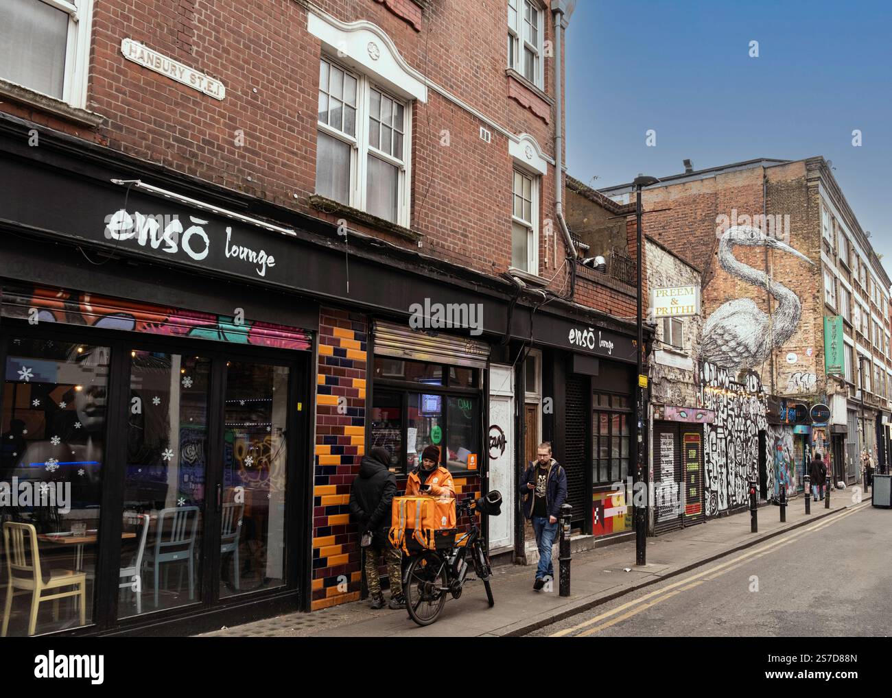 Hanbury Street off Brick Lane, East London and street where Jack the ...